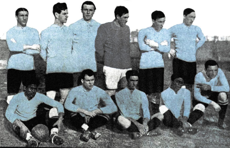 Isabelino Gradin e Juan Delgado, pioneiros da bola do Uruguai
